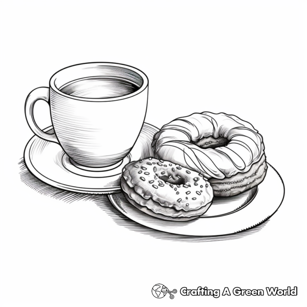 Donut Coloring Pages - Free & Printable!