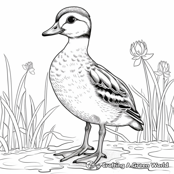 Wood Duck Coloring Pages - Free & Printable!