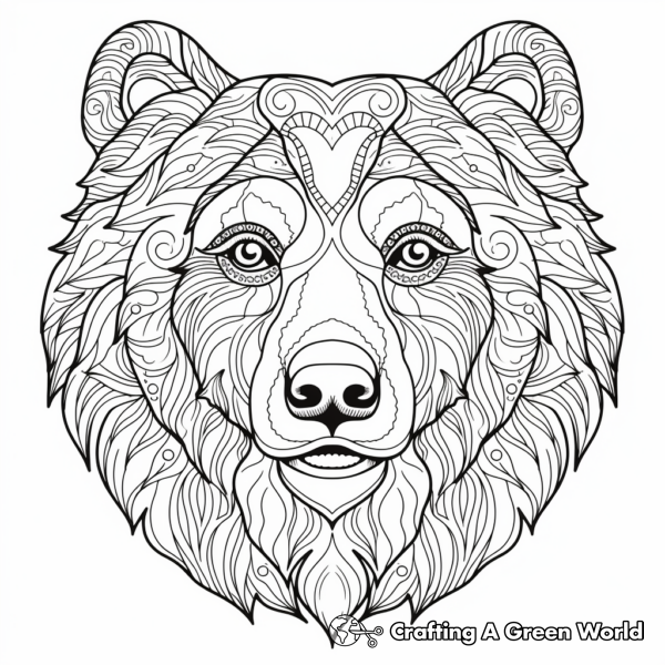Bear Face Coloring Pages - Free & Printable!