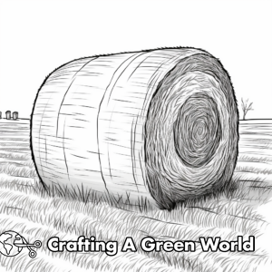 Hay Bale Coloring Pages - Free & Printable!