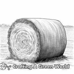 Hay Bale Coloring Pages - Free & Printable!