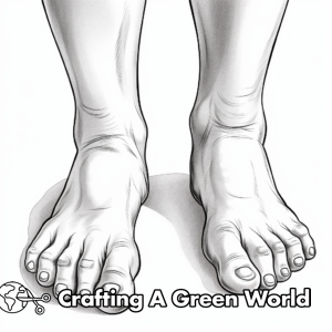 Feet Coloring Pages - Free & Printable!