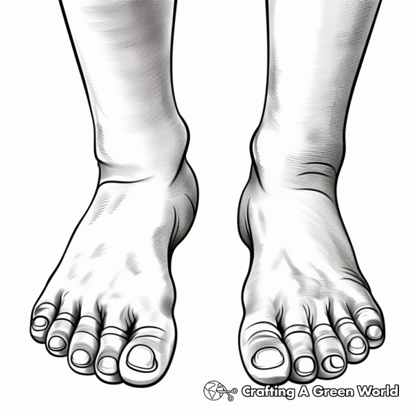 Toes Coloring Pages - Free & Printable!