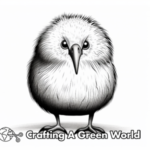 Kiwi Bird Coloring Pages - Free & Printable!