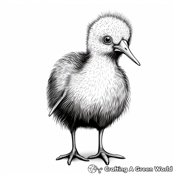 Kiwi Bird Coloring Pages - Free & Printable!