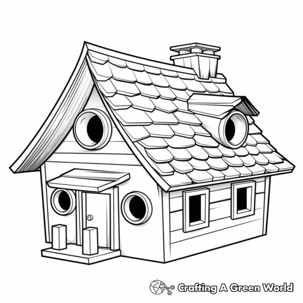 Bird House Coloring Pages - Free & Printable!