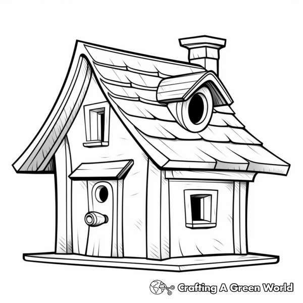 Bird House Coloring Pages - Free & Printable!