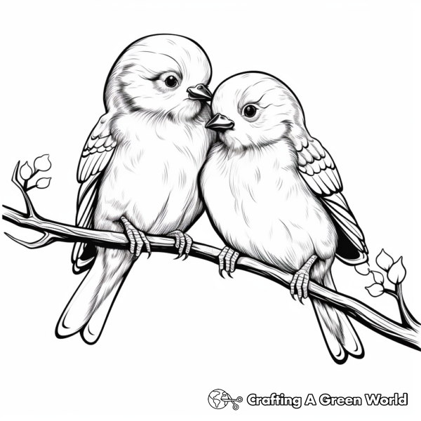 Love Bird Coloring Pages - Free & Printable!