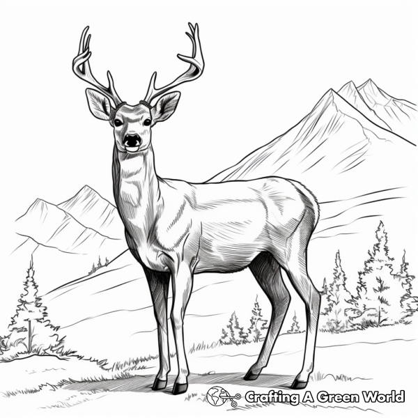 Mule Deer Coloring Pages - Free & Printable!