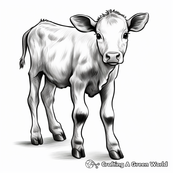 Baby Cow Coloring Pages - Free & Printable!