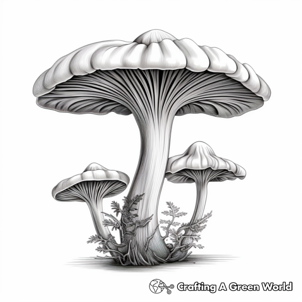Realistic Mushroom Coloring Pages - Free & Printable!