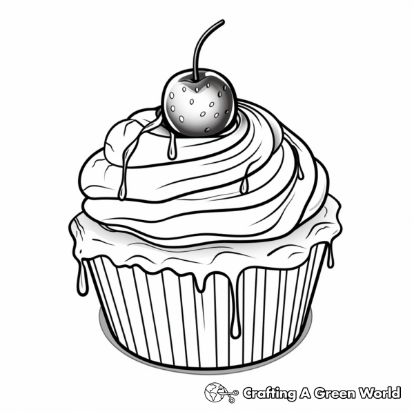 Cupcake Coloring Pages - Free & Printable!