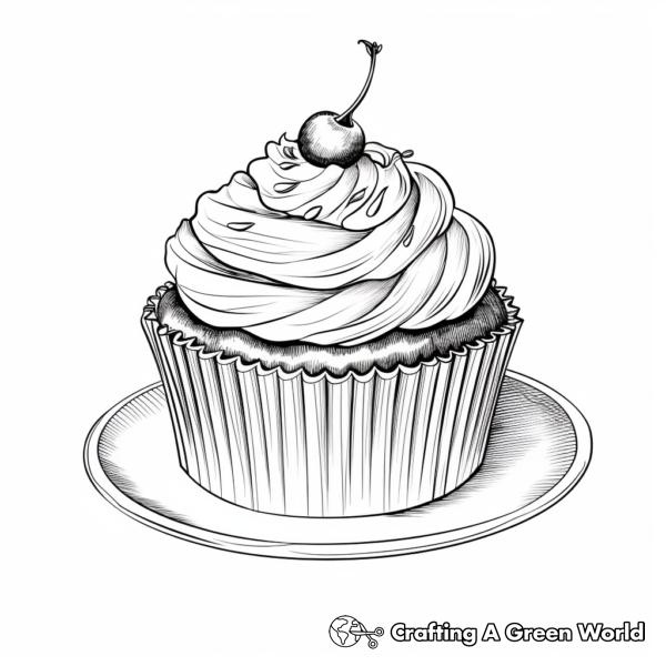Cupcake Coloring Pages - Free & Printable!