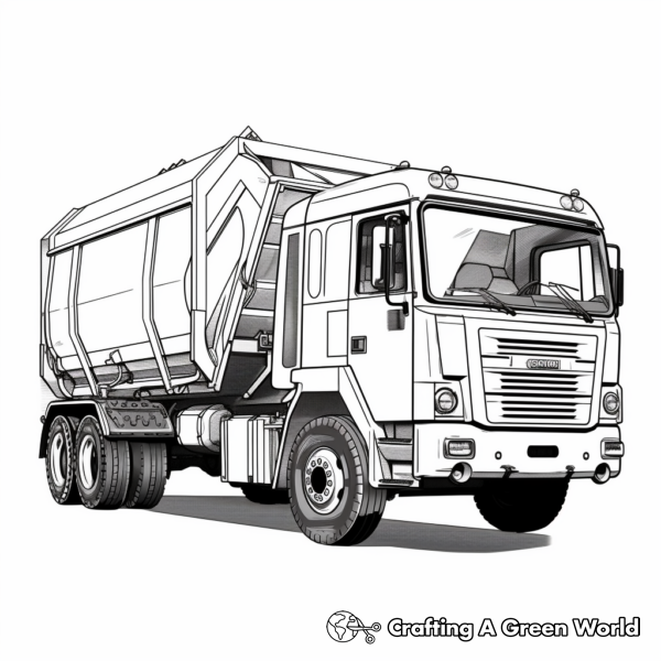 Garbage Truck Coloring Pages - Free & Printable!