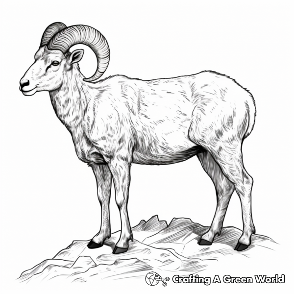 Bighorn Sheep Coloring Pages - Free & Printable!