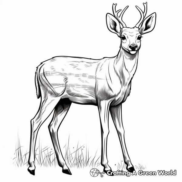 Easy Deer Coloring Pages - Free & Printable!