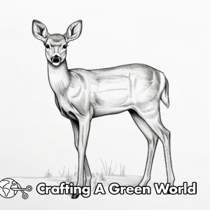White Tailed Deer Coloring Pages - Free & Printable!