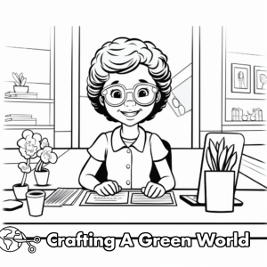 Administrative Professionals Day Coloring Pages - Free & Printable!