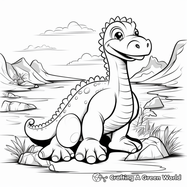 Cute Dinosaur Coloring Pages - Free & Printable!