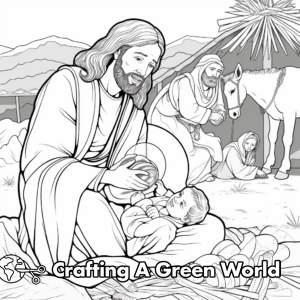 Christian Christmas Coloring Pages - Free & Printable!