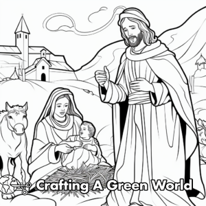 Christian Christmas Coloring Pages - Free & Printable!