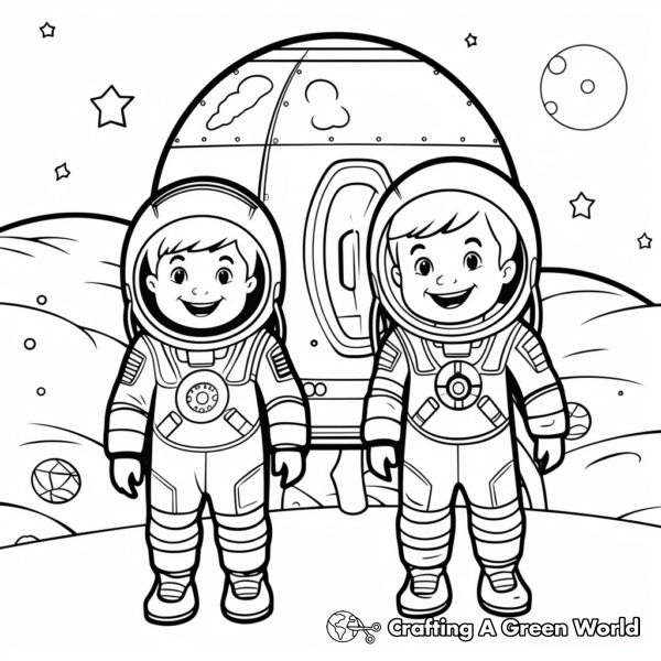 Rocket Coloring Pages - Free & Printable!
