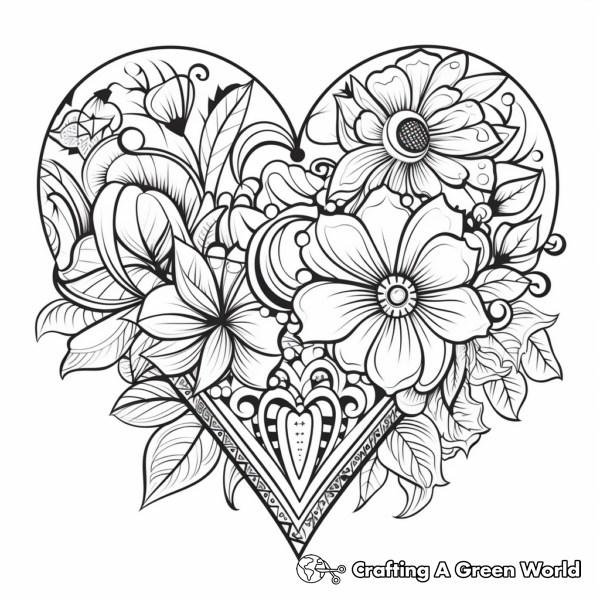 Valentines Day Coloring Pages for Adults - Free & Printable!