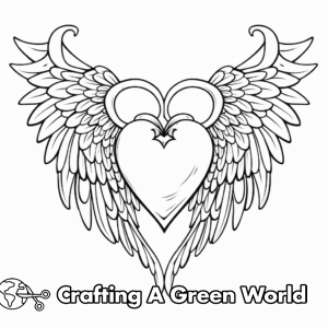 Heart With Wings Coloring Pages - Free & Printable!