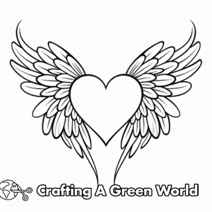 Heart With Wings Coloring Pages - Free & Printable!