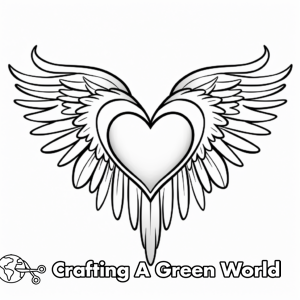 Heart With Wings Coloring Pages - Free & Printable!