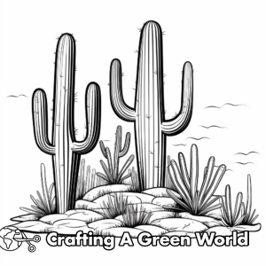 Cactus Coloring Pages - Free & Printable!