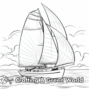 Sailboat Coloring Pages - Free & Printable!