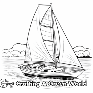 Sailboat Coloring Pages - Free & Printable!