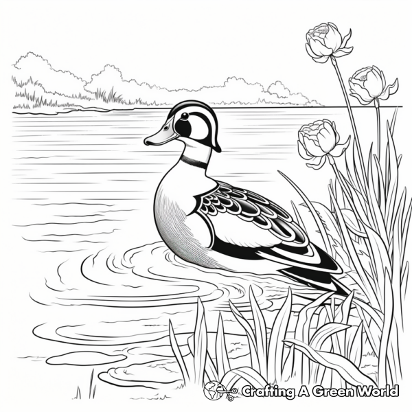Wood Duck Coloring Pages - Free & Printable!