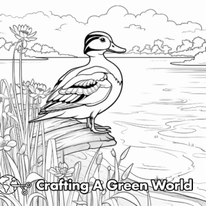 Wood Duck Coloring Pages - Free & Printable!