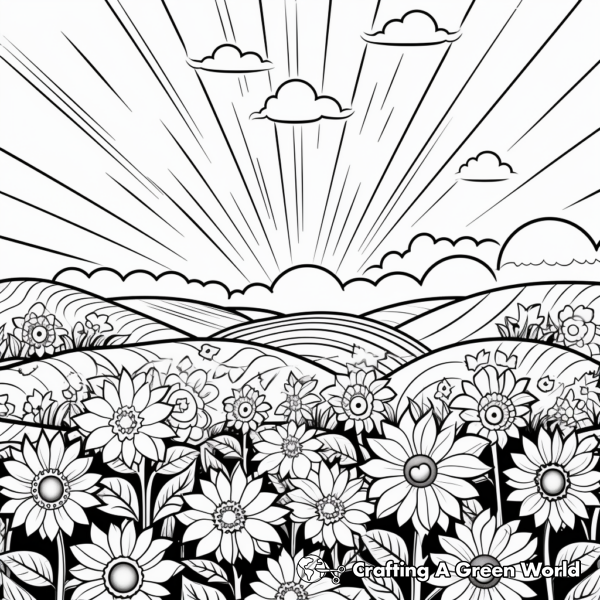 Rainbow Coloring Pages - Free & Printable!