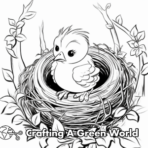 N Is For Nest Coloring Pages - Free & Printable!