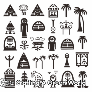 Egyptian Coloring Pages - Free & Printable!