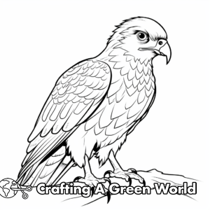 Hawk Coloring Pages - Free & Printable!