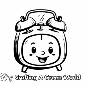 Alarm Clock Coloring Pages - Free & Printable!
