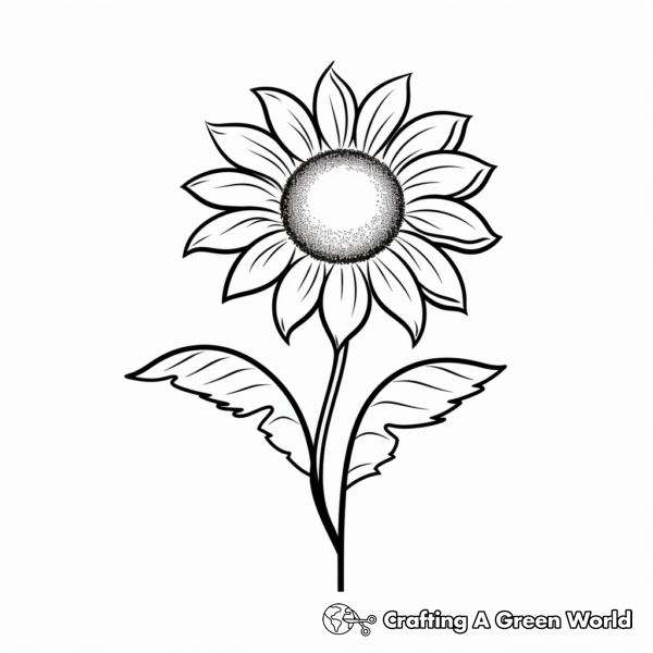 Sunflower Coloring Pages - Free & Printable!
