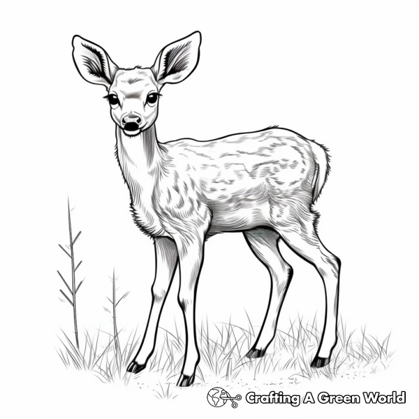 Easy Deer Coloring Pages - Free & Printable!