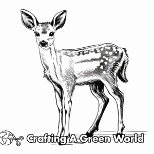 Easy Deer Coloring Pages - Free & Printable!