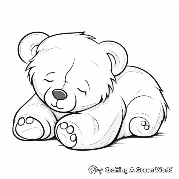 Sleeping Bear Coloring Pages - Free & Printable!