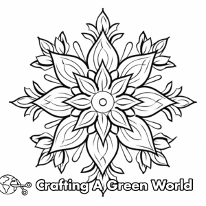 Winter Mandala Coloring Pages - Free & Printable!