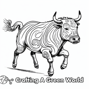 Bucking Bull Coloring Pages - Free & Printable!