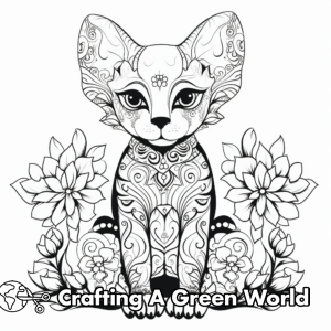 Sphynx Cat Coloring Pages - Free & Printable!