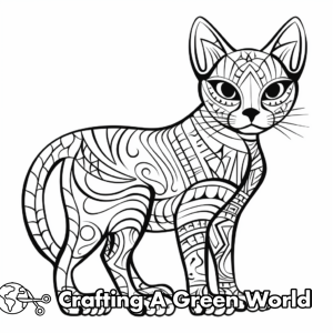 Sphynx Cat Coloring Pages - Free & Printable!