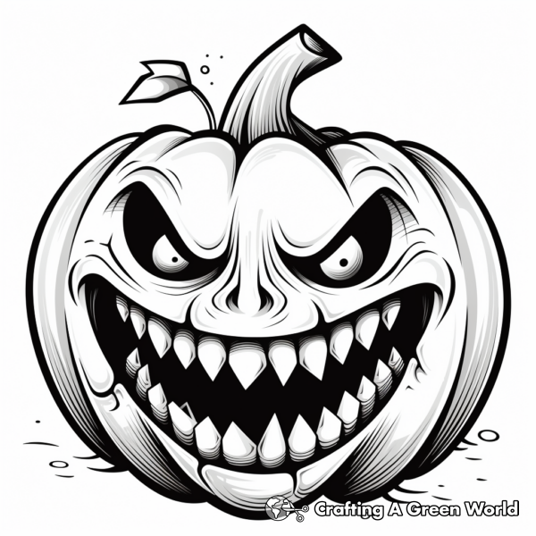Scary Halloween Coloring Pages - Free & Printable!