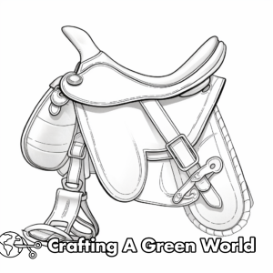 Saddle Coloring Pages - Free & Printable!
